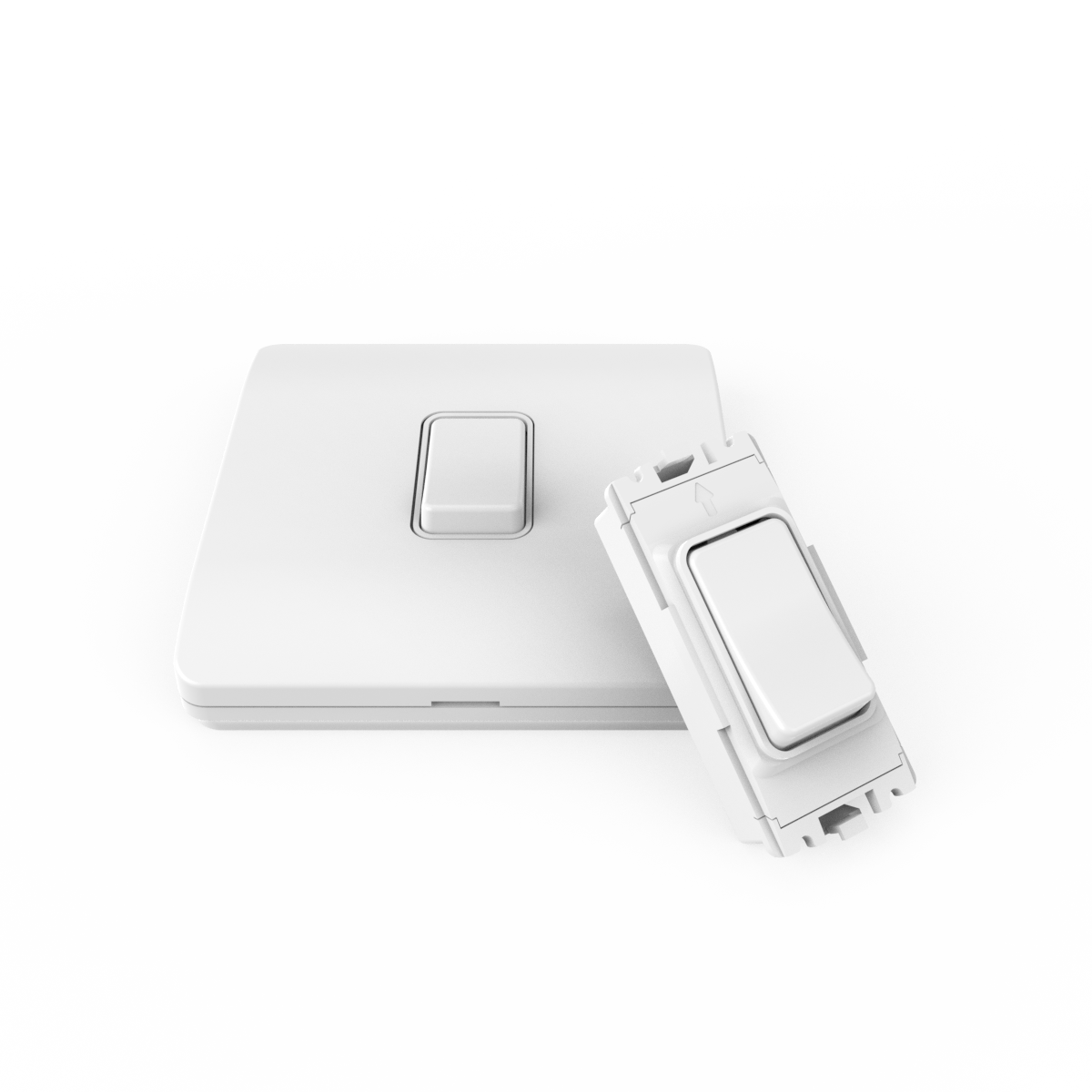 Forum 1 Gang Kinetic Switch IP20, White - CUL-42495 – BigOnElectricals.co.uk
