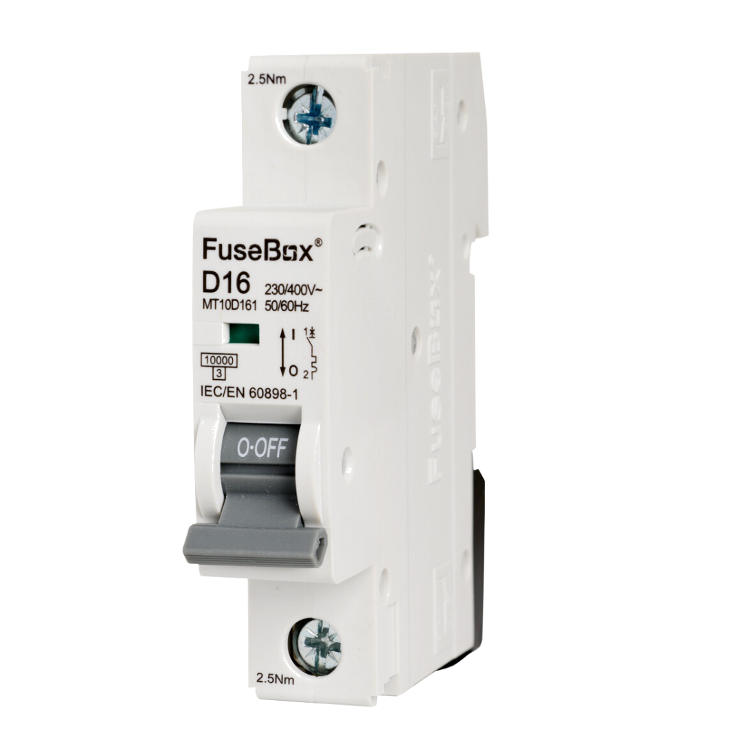 FuseBox TPN 16A D CURVE MCB 10kA 1P – BigOnElectricals.co.uk