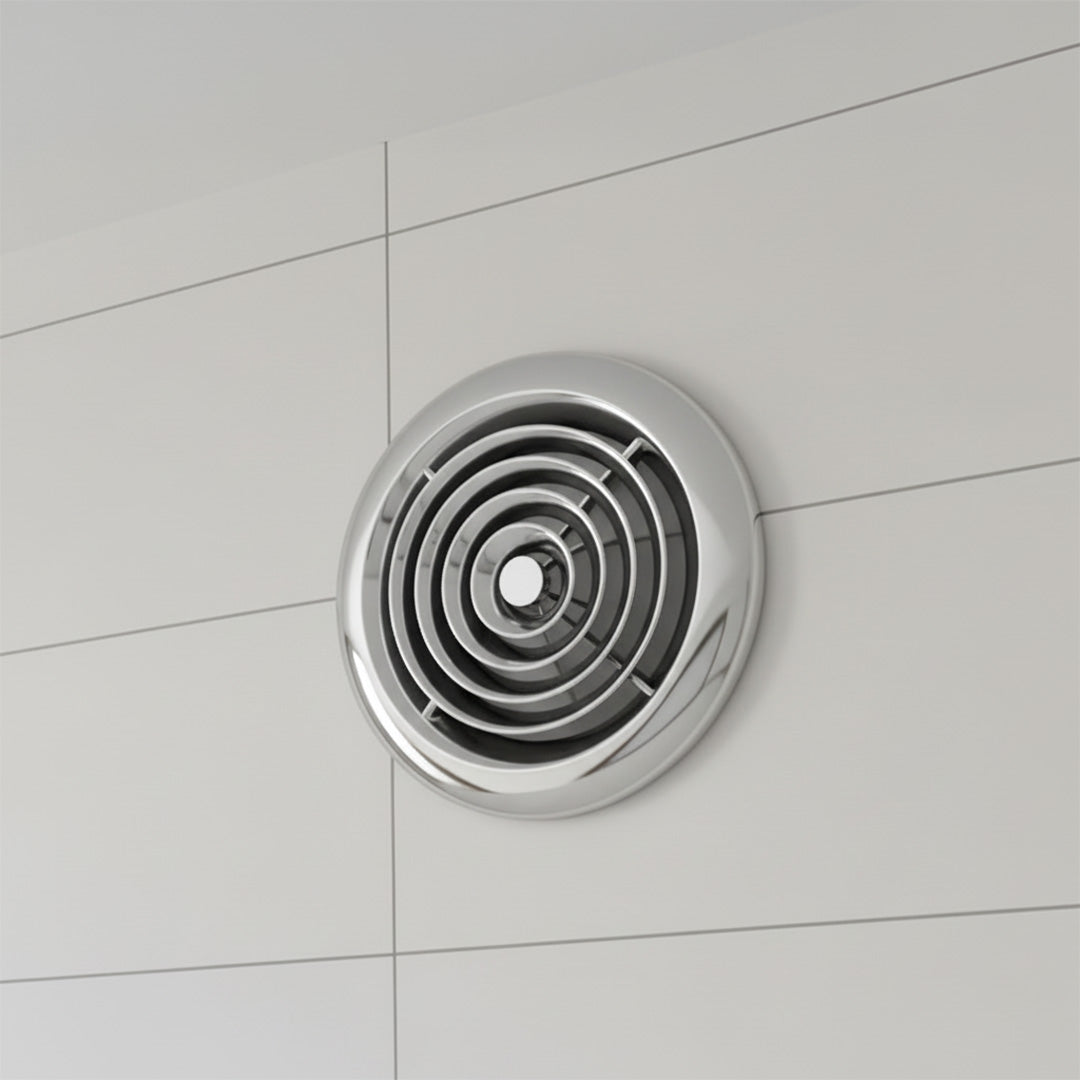 Manrose 100mm Internal Circular Grille - Chrome - 2100C ...