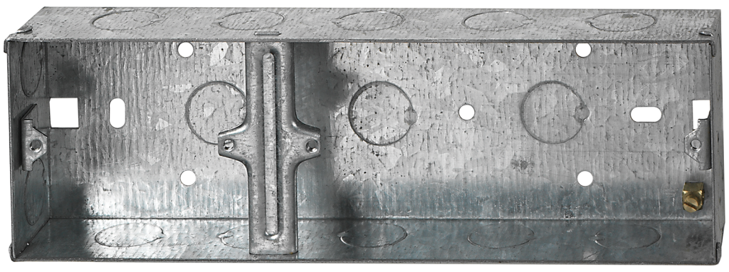 Deta 2 Gang & 1 Gang 35mm Metal Back Box - DB170 – BigOnElectricals.co.uk