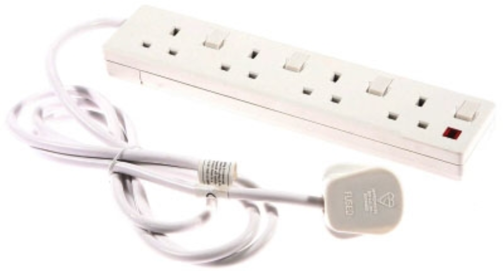 Deta 4 Gang 13A Extension Lead Switched with Neon 2m - F4W2IC ...