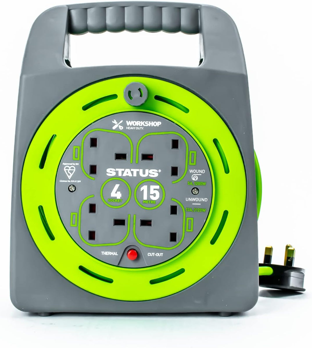 Status 15M 13 Amp 4 Socket Outlet With Thermal Cut Out ...