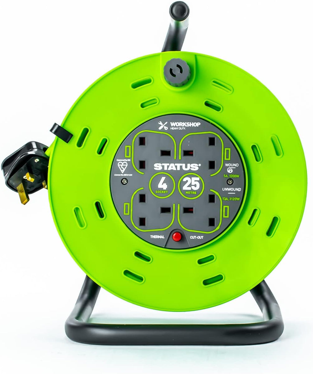 Status 25M 13 Amp 4 Socket Outlet With Thermal Cut Out ...