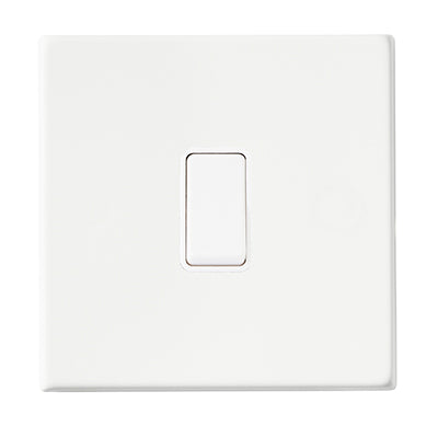 Hamilton Hartland G2 10AX 1 Gang 2 Way Screwless Light Switch - Matt W ...