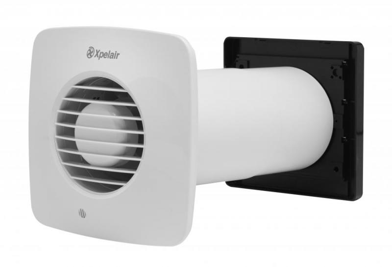 Xpelair DX100TS Timer Square Extractor Fan with Wall Kit (93026AW ...