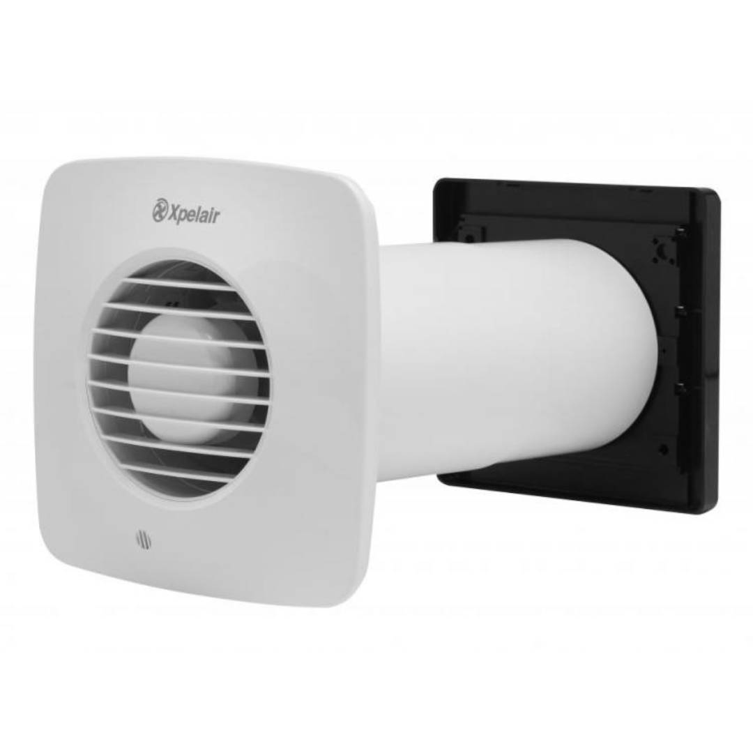 Xpelair DX100PIRS Square PIR Control Extractor Fan with Wall Kit (9303 ...