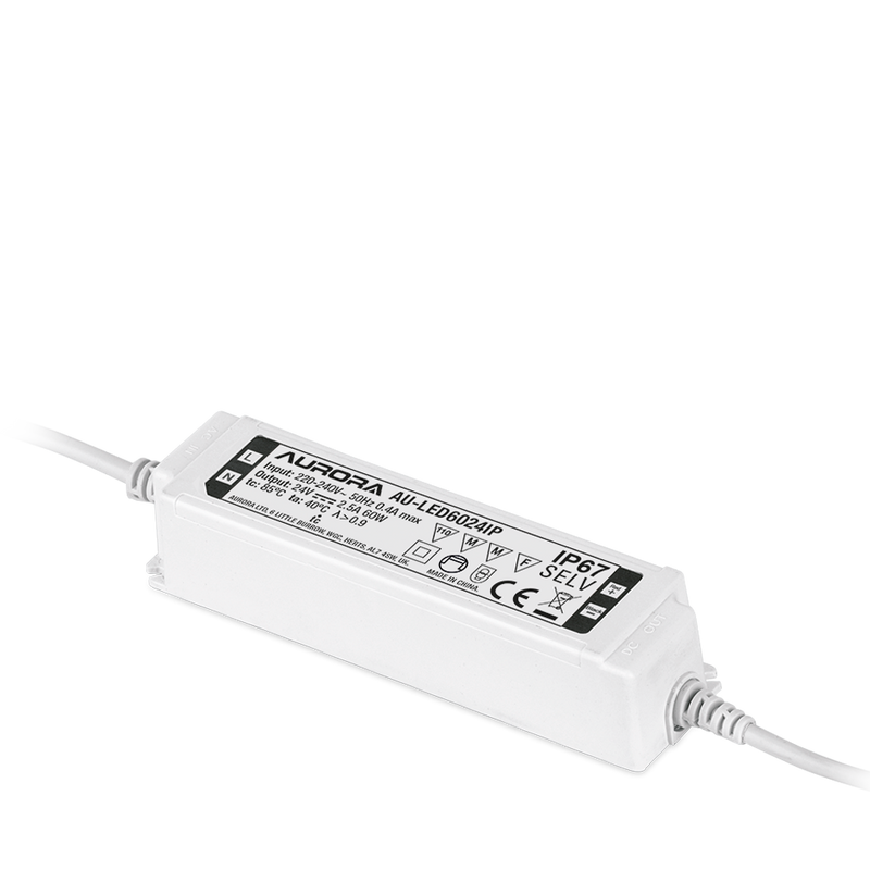 Aurora 60W 24V IP67 Non-Dimmable Constant Voltage LED Driver - AU-LED6 – BigOnElectricals.co.uk