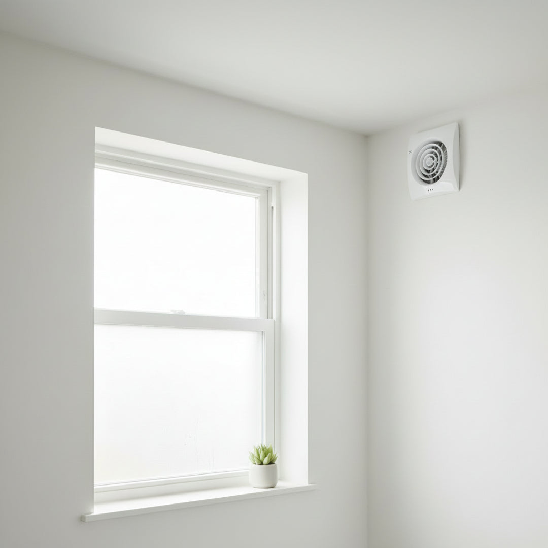 Blauberg 100mm (4") Calm Bathroom Extractor Fan with Pull Cord & Timer ...