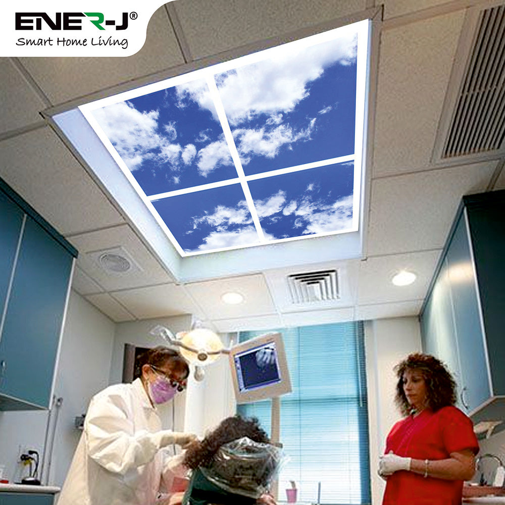 ENERJ Sky Cloud 600x600mm 3D LED Panel - Pack of 4 - E152 ...