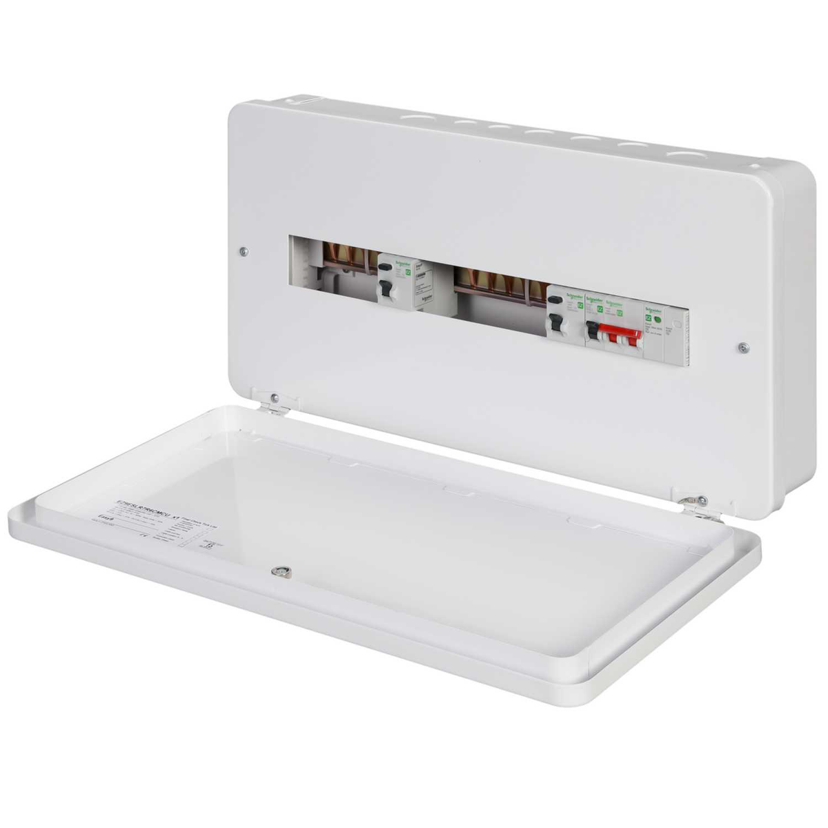 Schneider Easy9 7+6 Dual 100A RCD Single Phase Consumer Unit - EZ9ESLR ...