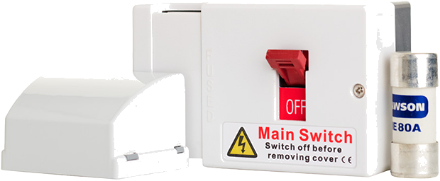 Fusebox 80A Fused Sw 1P+N (Shroud+ Me80 Fuse) - FMS080 ...