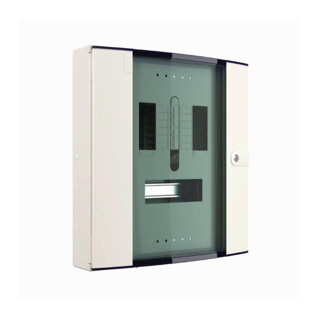 Hager 6 Way TPN Consumer Unit 125A, Glazed Door - JK106BG ...