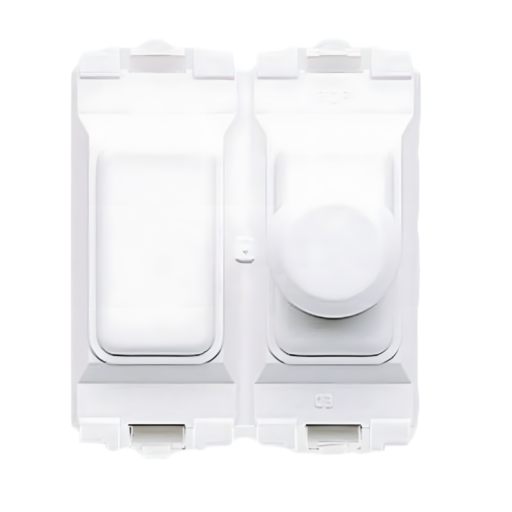 MK Grid Plus 400W 2 Way Push On/Off Rotary Grid Dimmer Switch - White ...