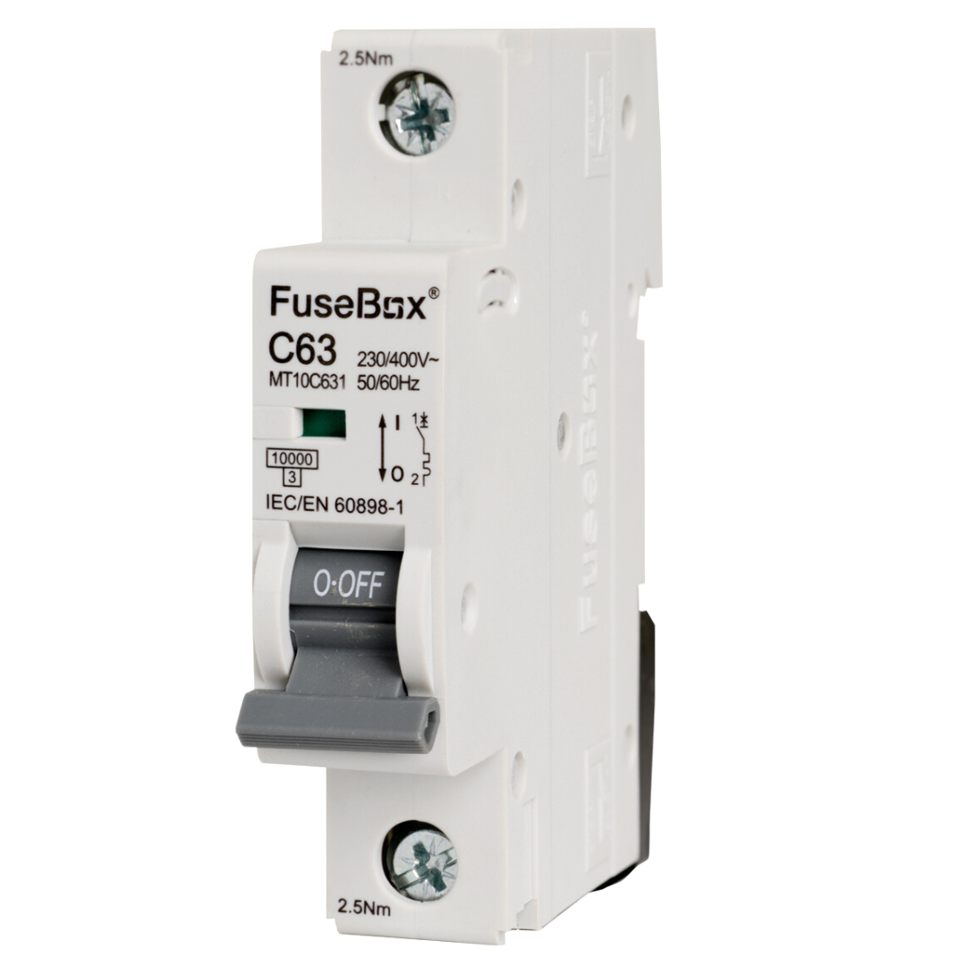 FuseBox TPN 63A C CURVE MCB 10kA 1P – BigOnElectricals.co.uk