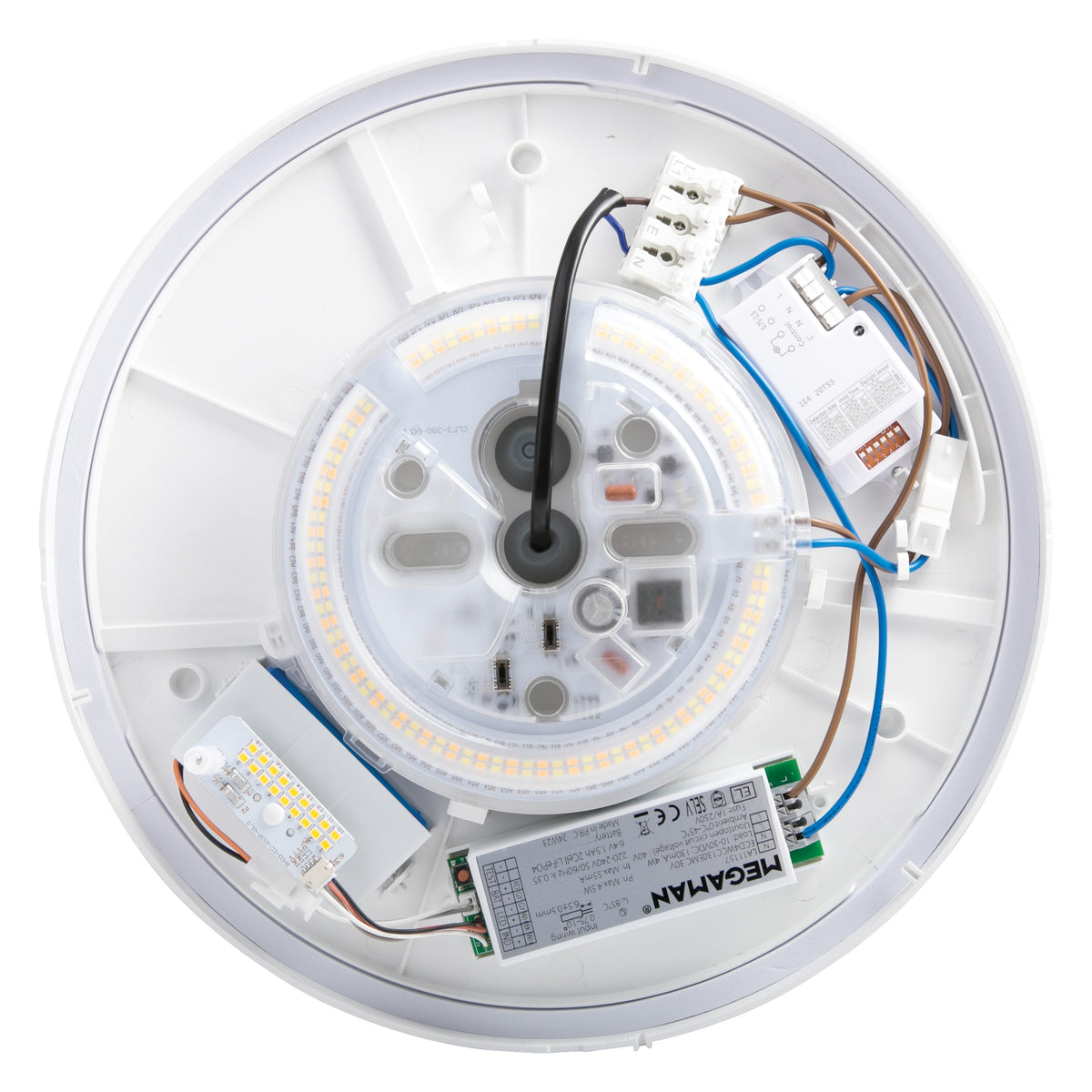 Megaman Renzo Xchange 10W Colour Selectable Bulkhead, White ...