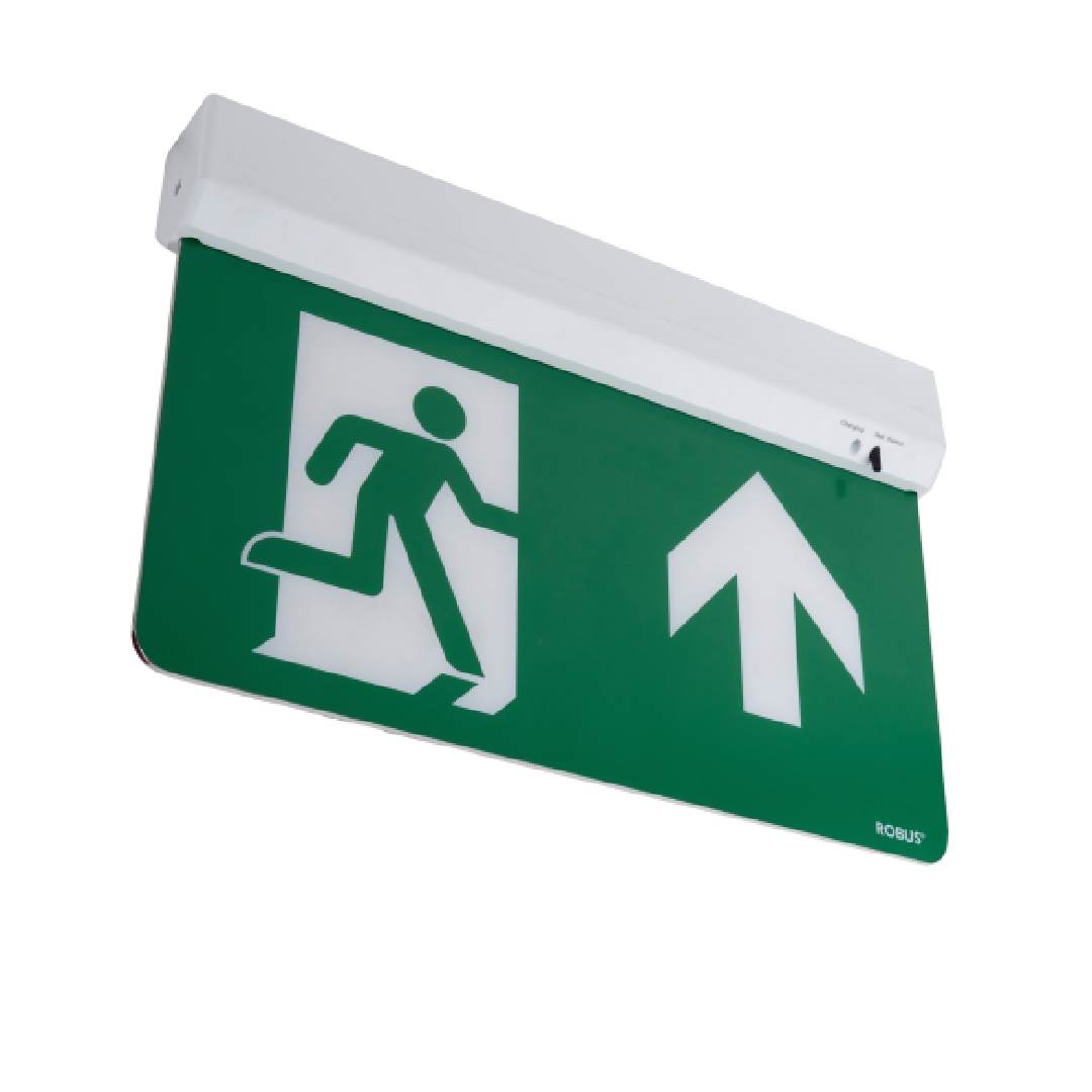 Robus Swiss 1.5W Maintained Slim Exit Blade Light Standard with Multip ...