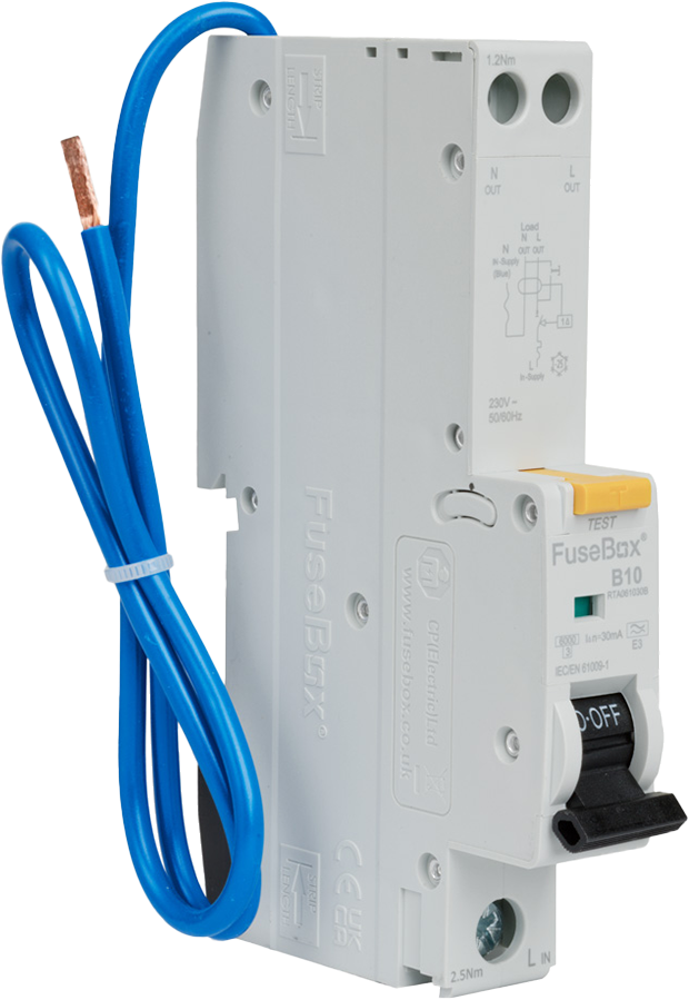 FuseBox 10A B Curve, Type A RCBO - RTA061030B – BigOnElectricals.co.uk