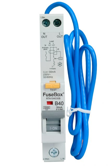FuseBox TPN 40A B Curve Type A RCBO, 30MA - RTA104030B ...