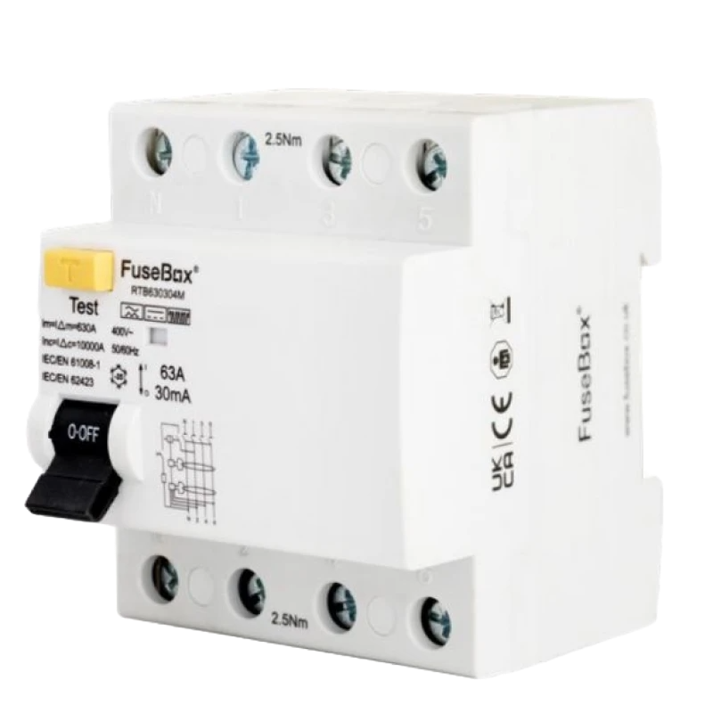 FuseBox TPN 4P Type B RCD 80A 30mA - RTB630304M – BigOnElectricals.co.uk