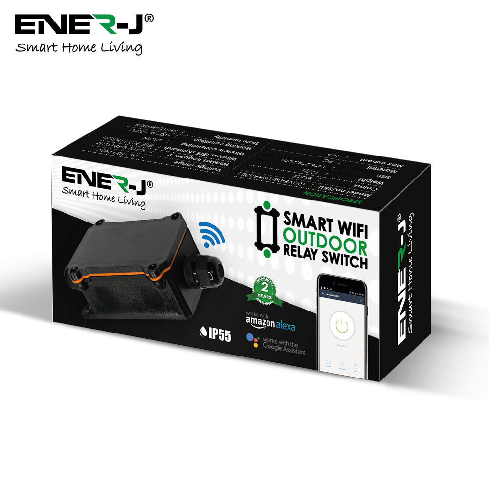 ENERJ Smart WiFi Outdoor Relay Switch - SHA5305 – BigOnElectricals.co.uk