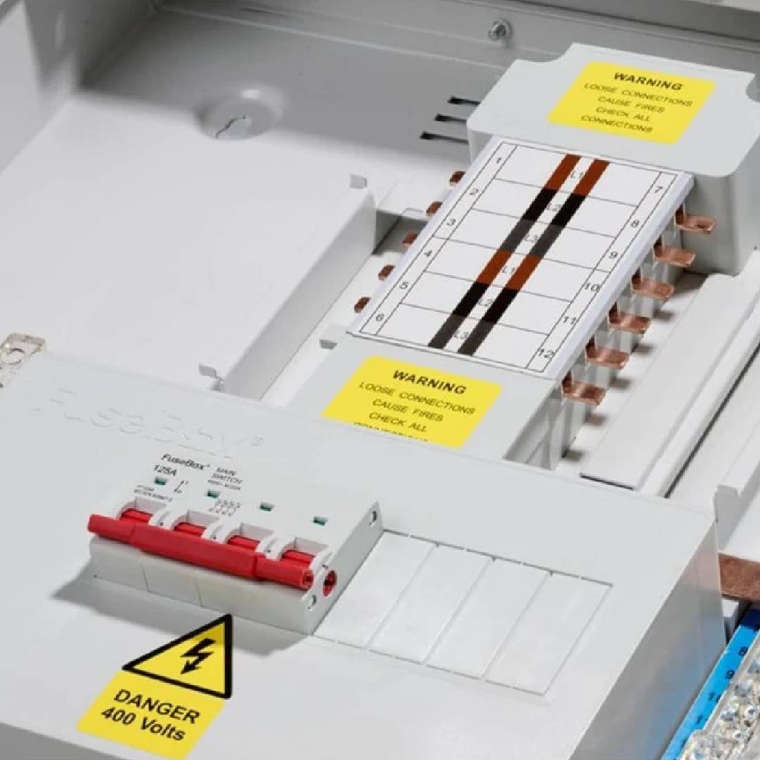 FuseBox TPN 8 Way 3 Phase Consumer Unit, 125A - TPN08FB ...