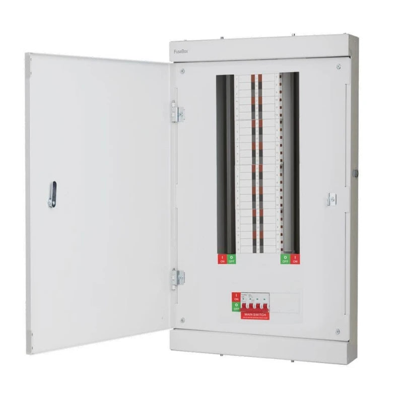FuseBox TPN 16 Way 3 Phase Consumer Unit, 125A - TPN16FB ...