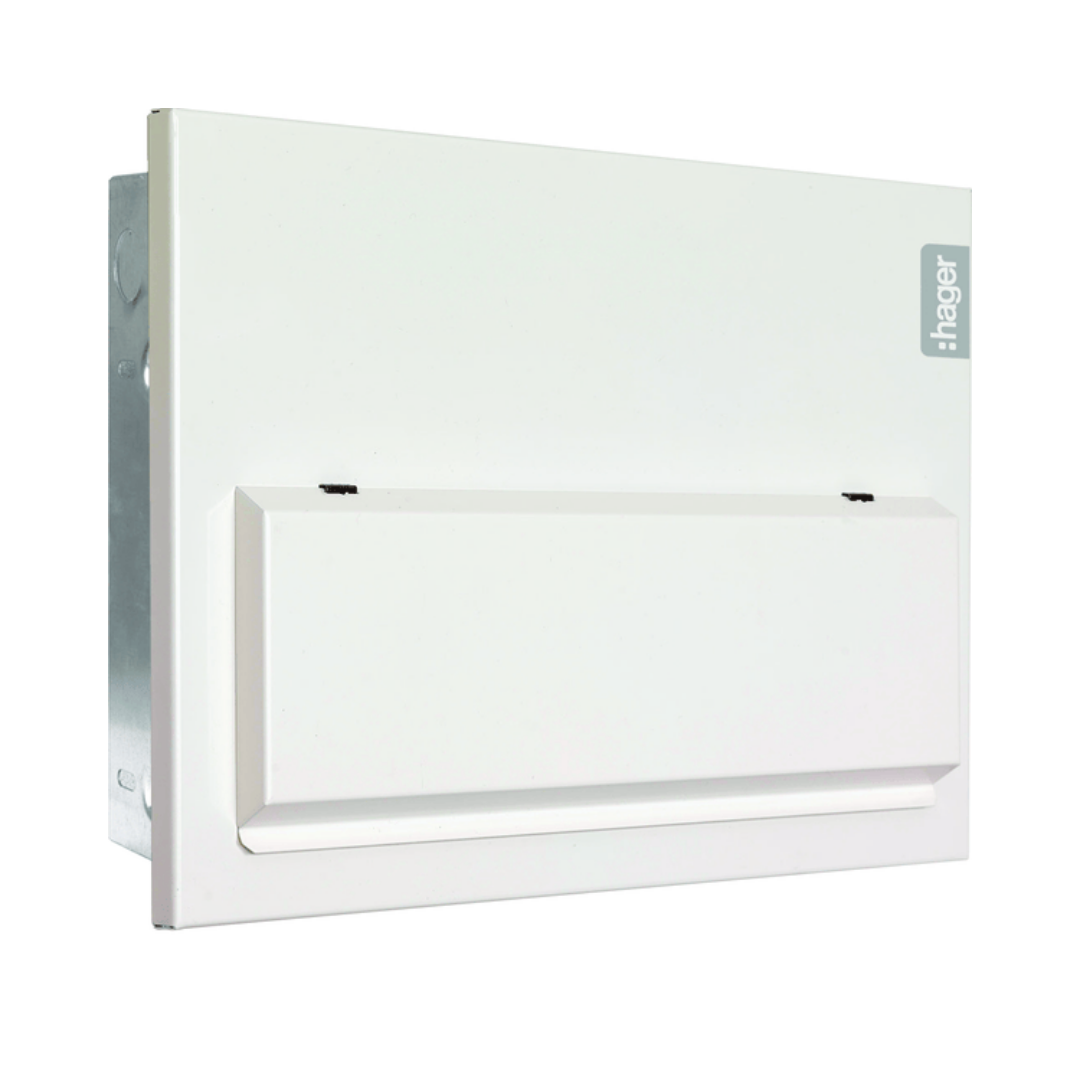 Hager 10 Way Flush Mounted Consumer Unit 100A - VMLF110 ...