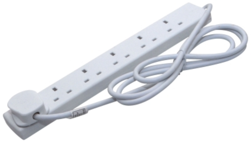 Deta 6 Gang 13A Extension Lead 2m - B6W2MP – BigOnElectricals.co.uk