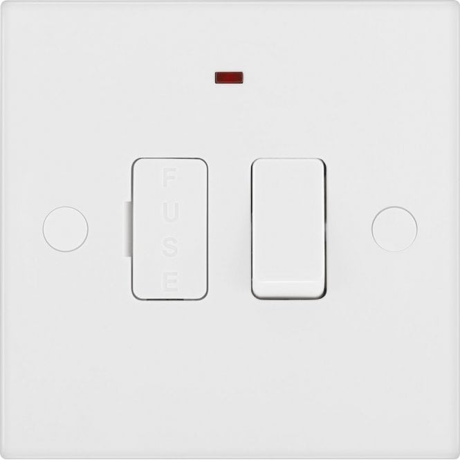 BG 900 Series 13A 1 Gang Switched Fused Spur with Neon - White - 951W ...
