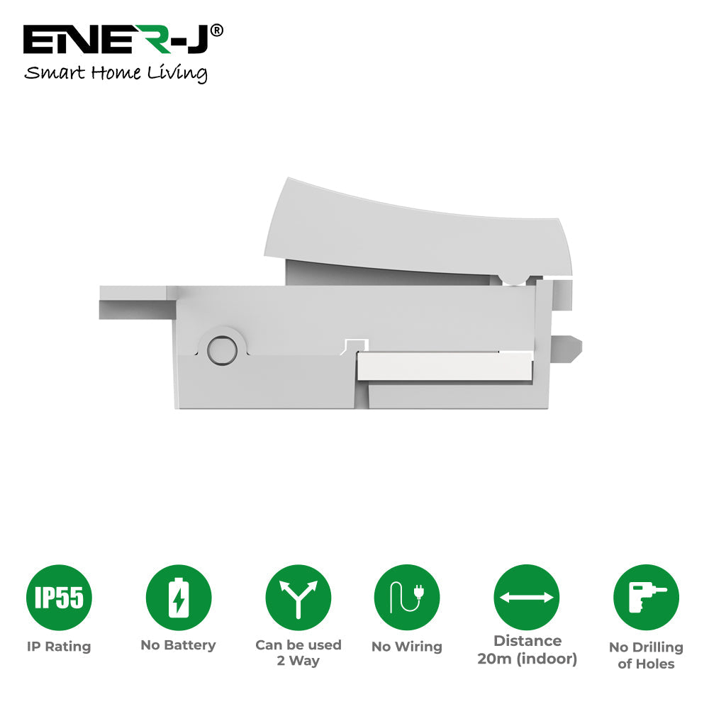 ENERJ 1 Gang Kinetic Switch, White - WS1073 – BigOnElectricals.co.uk