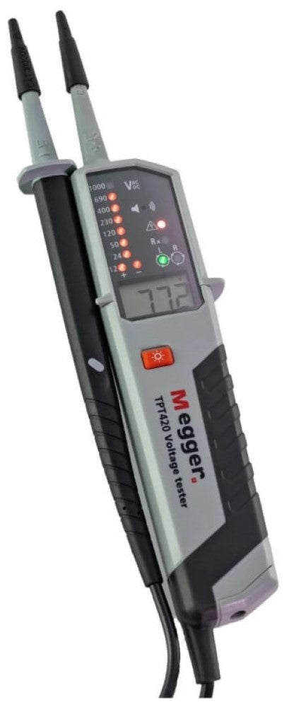 Megger TPT420 1000V 2-Pole Voltage Tester - 1013-189 – BigOnElectricals ...
