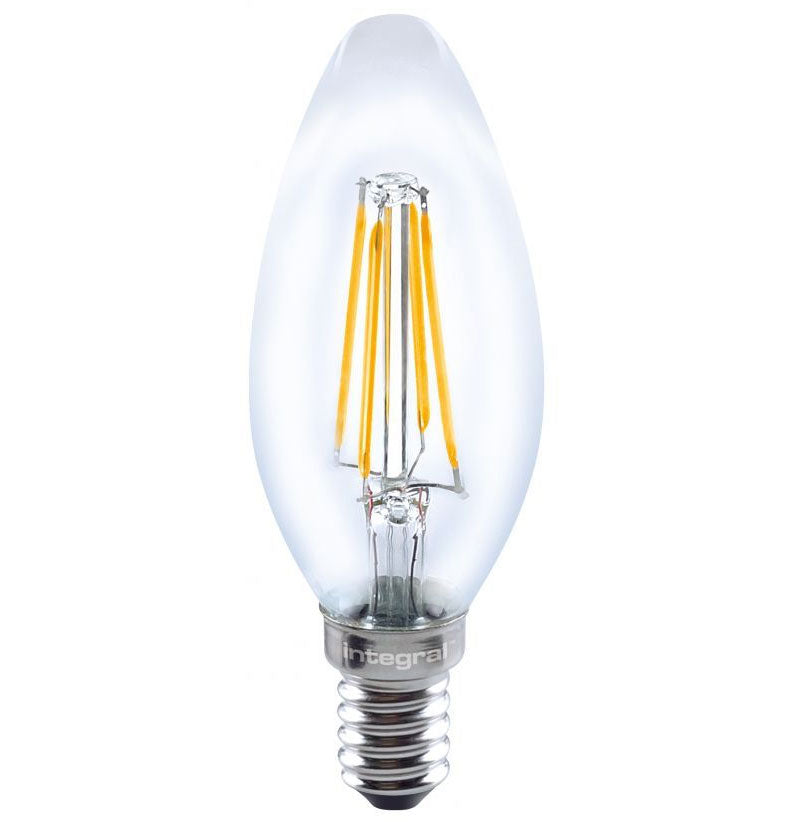 Integral 4.2W E14/SES Candle Warm White LED Bulb - ILCANDE14D050 ...