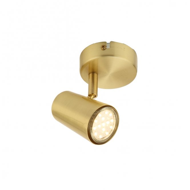 Forum Harvey Single GU10 Spotlight - Satin Brass - INL-31775-SBRS ...