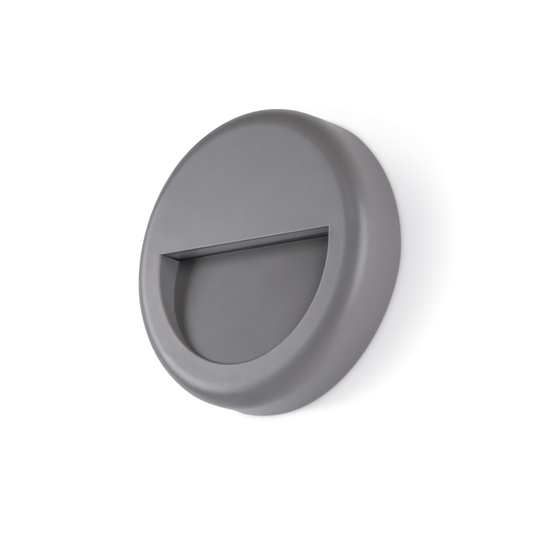 JCC Surface Mount Round Wall Path Light Grey IP65 3000K - JC17059 ...