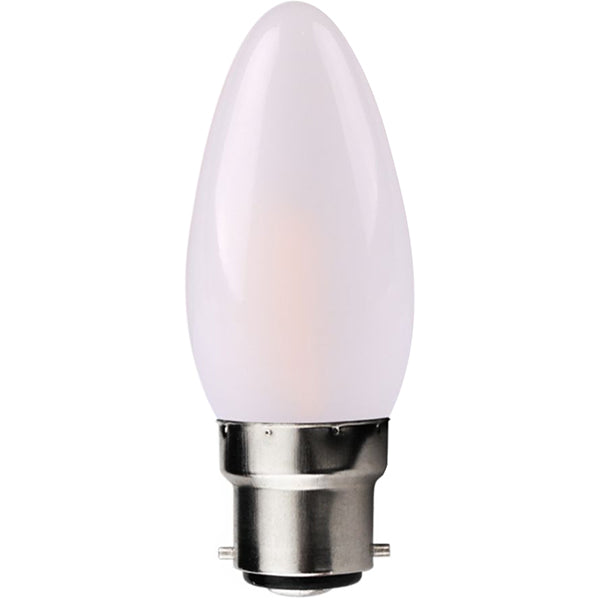 Kosnic 2W Frosted Home Filament LED Candle - Warm White (BC/B22 ...