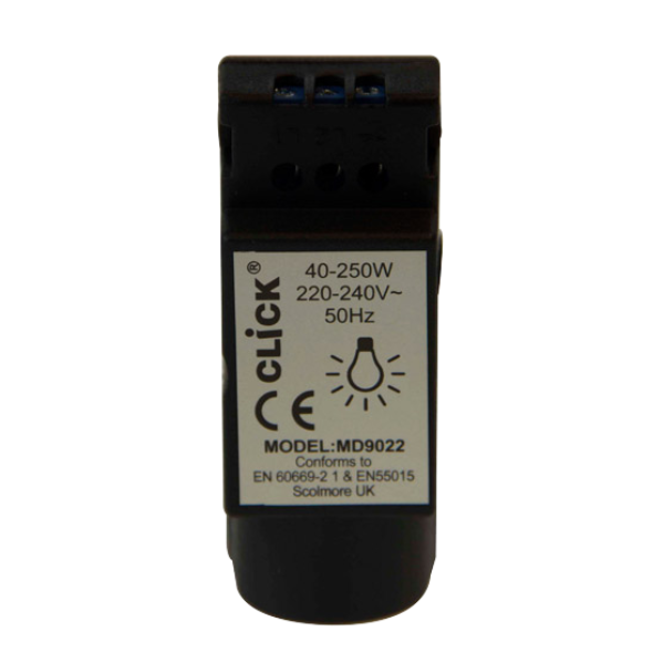 Click MiniGrid 250W Push On/Off Rotary Dimmer Switch - MD9022 ...