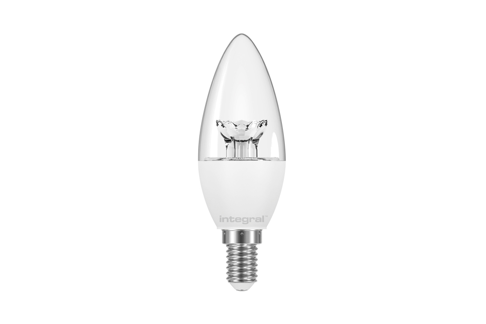 Integral 5.5W LED SES/E14 Candle Warm White 240° Clear - ILCANDE14NC01 ...