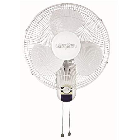 Stirflow 45W Speed 16-inch Manual Wall Fan - White - SWFM16D - Return ...