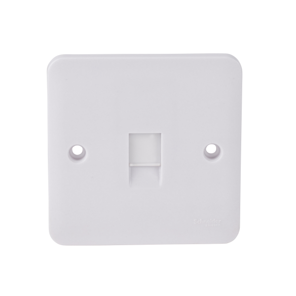 Schneider LWM Single Telephone Socket RJ12 Outlet White - GGBL7051 ...