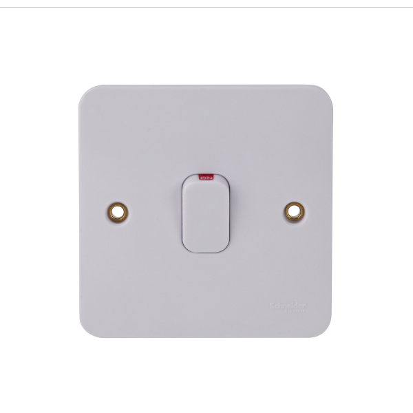 Schneider LWM 1G 32A Double Pole Switch with LED Indic. White - GGBL40 ...