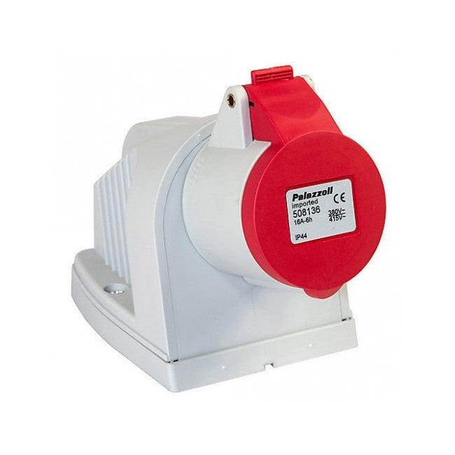 Lewden 16A 3P+E 400V Wall Mounted Socket IP67 - 508136 ...