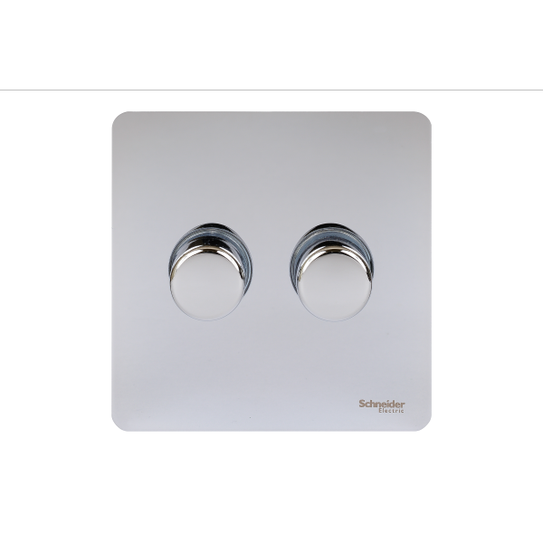 Schneider USFP 2G 2W 250W/VA Dimmer Switch Polished Chrome - GU6422CPC ...