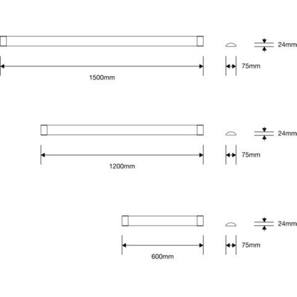 Megaman 20W 600mm LED Batten, 4000K - 180342E – BigOnElectricals.co.uk