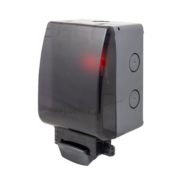 Click Scolmore Aquip Weatherproof IP66 13A 1 Gang Switched Socket Neon ...