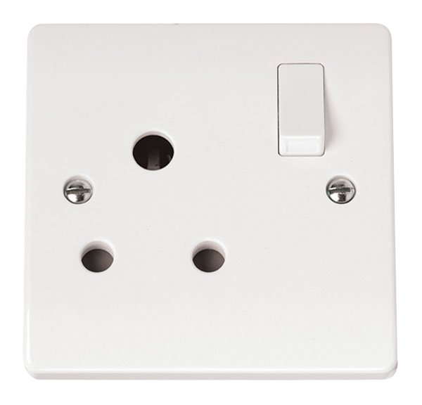 Click Scolmore Mode 20A Round Pin Plug Socket Polar White - CMA034 ...