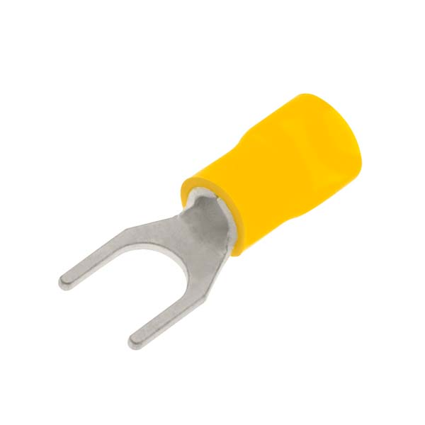 UniCrimp Q-Crimp 3.5mm Narrow Fork Terminal - Yellow (Pack of 100) - Q ...