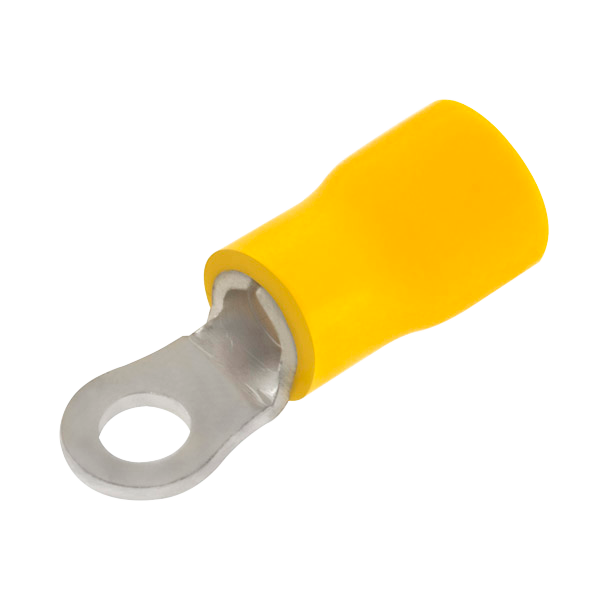 UniCrimp Yellow Ring Terminal - 4mm Hole (Pack of 100) - QYR4 ...