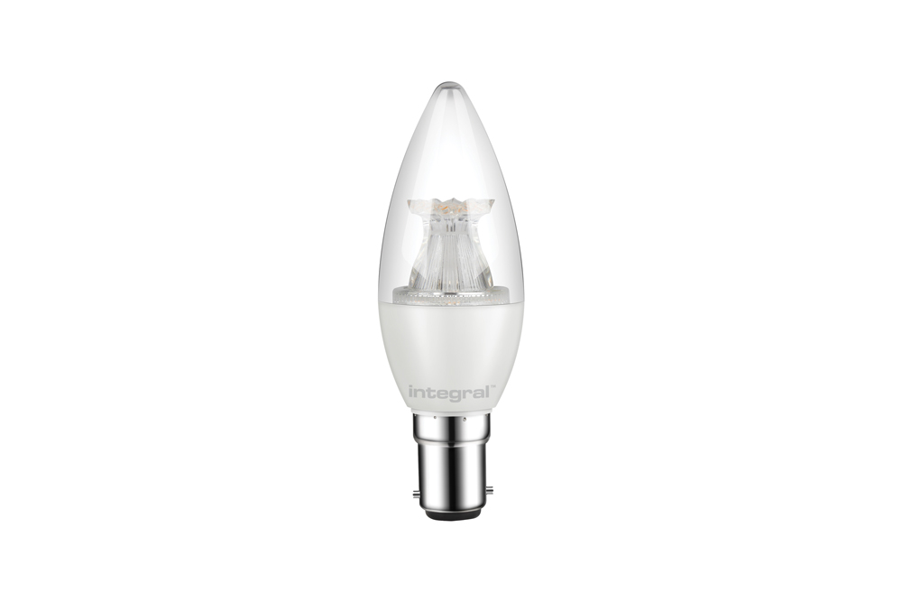 Integral 5.5W LED SBC/B15 Candle Warm White 280° Clear - ILCANDB15NC02 ...