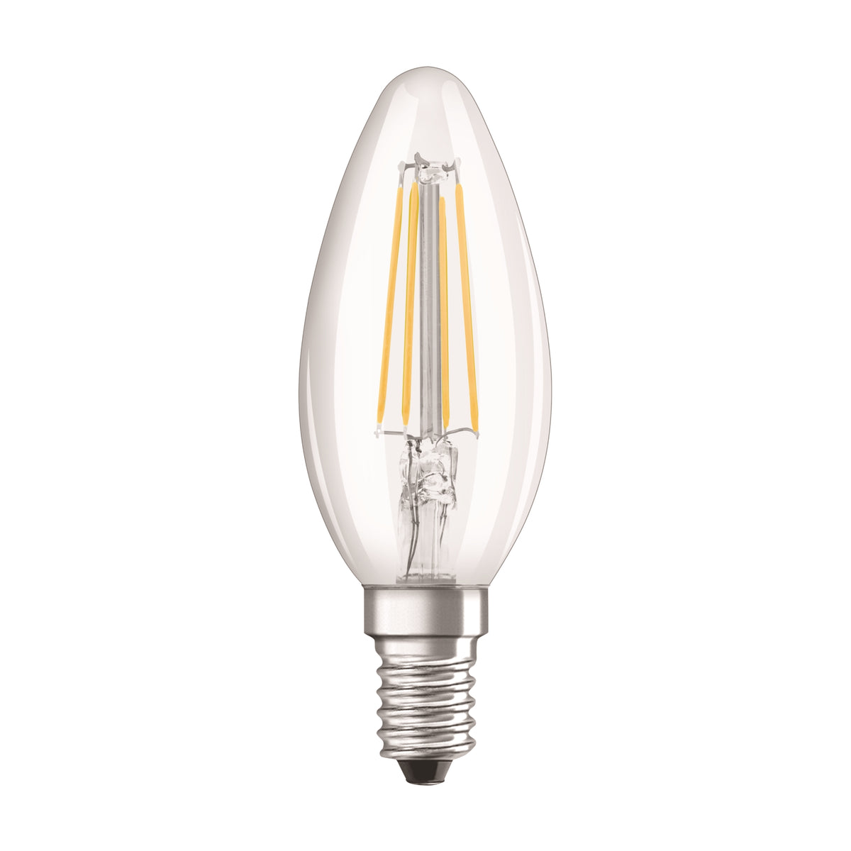 Osram 4W Parathom Clear LED Candle Bulb E14/SES Cool White - 287808-43 ...