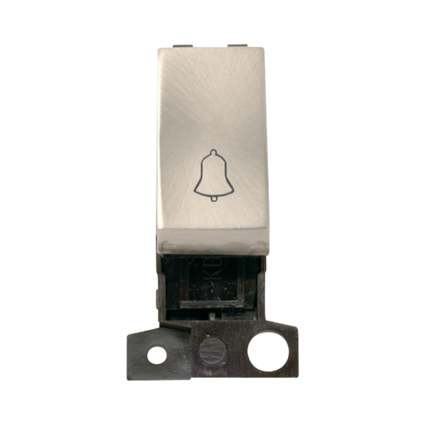 Click Scolmore MiniGrid 10A 1 Way Retractive Ingot Bell Satin Chrome ...